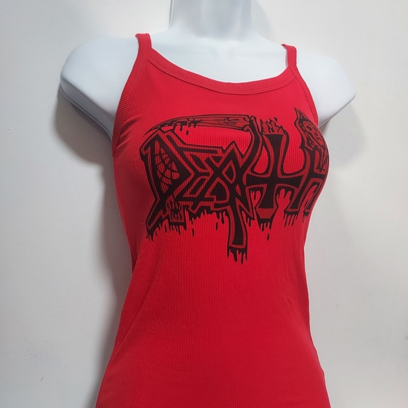 Tops | Death Tank Top Ribbed Death Band Shirt Death Metal Shirt | Poshmark